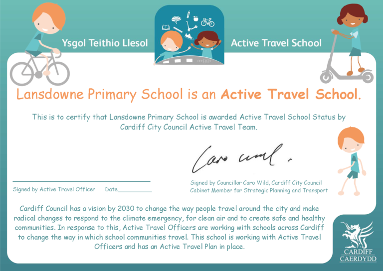 Our Active Travel Schools - Keeping Cardiff Moving